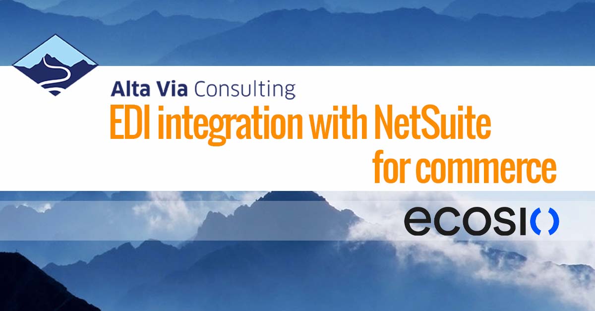 EDI Integration with NetSuite for Commerce - Alta Via Consulting