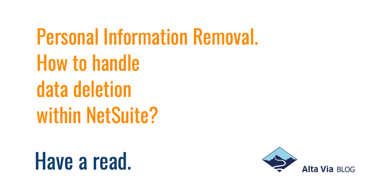 Personal Information (PI) Removal – Status Quo GER - Alta Via Consulting